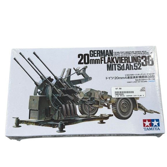 Tamiya | Office | Tamiya 35 Scale German 2mm Flakvierling 38 Military ...